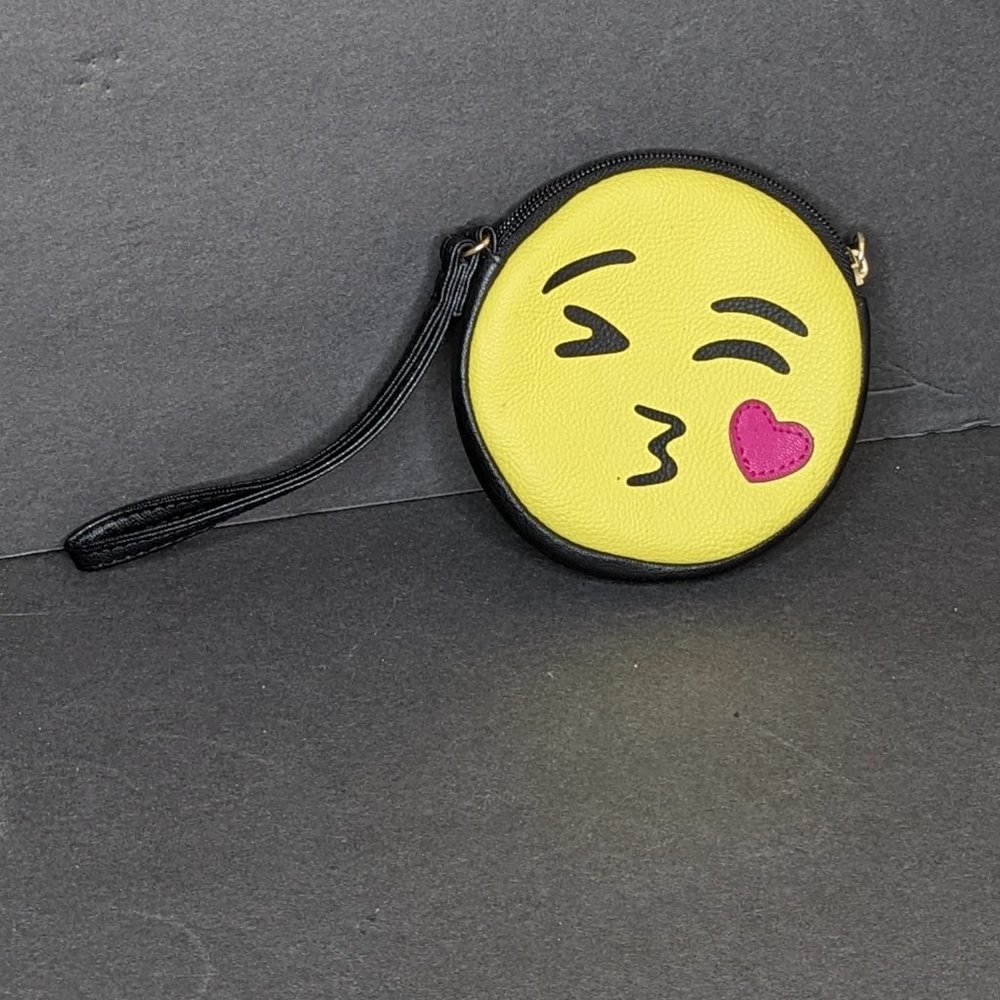 Sale - Luv Betsey Smiley Face Emoji Coin Purse - Gem